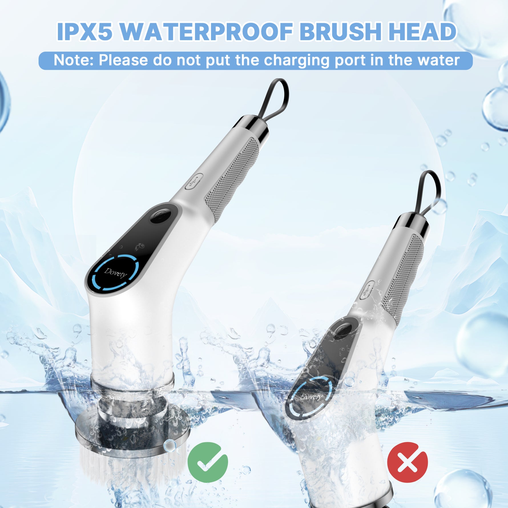 Dovety 9 in 1 Multifunctional Electric Spin Scrubber, Cordless Cleaning ...