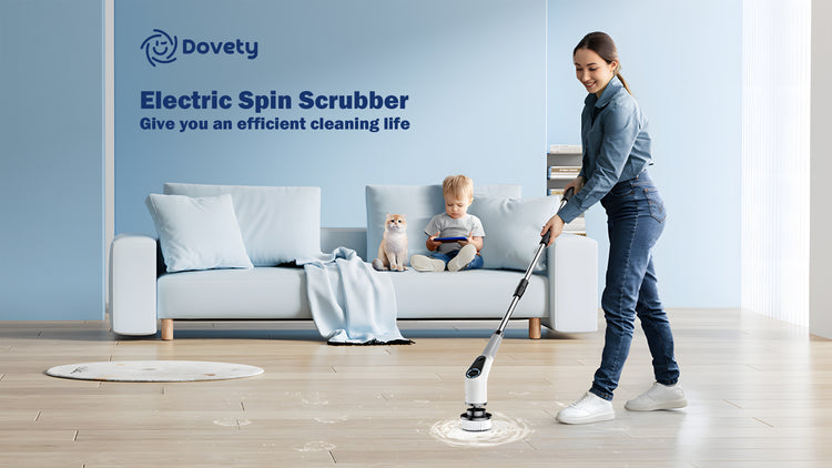 Dovety 9 in 1 Multifunctional Electric Spin Scrubber, Cordless Cleaning ...
